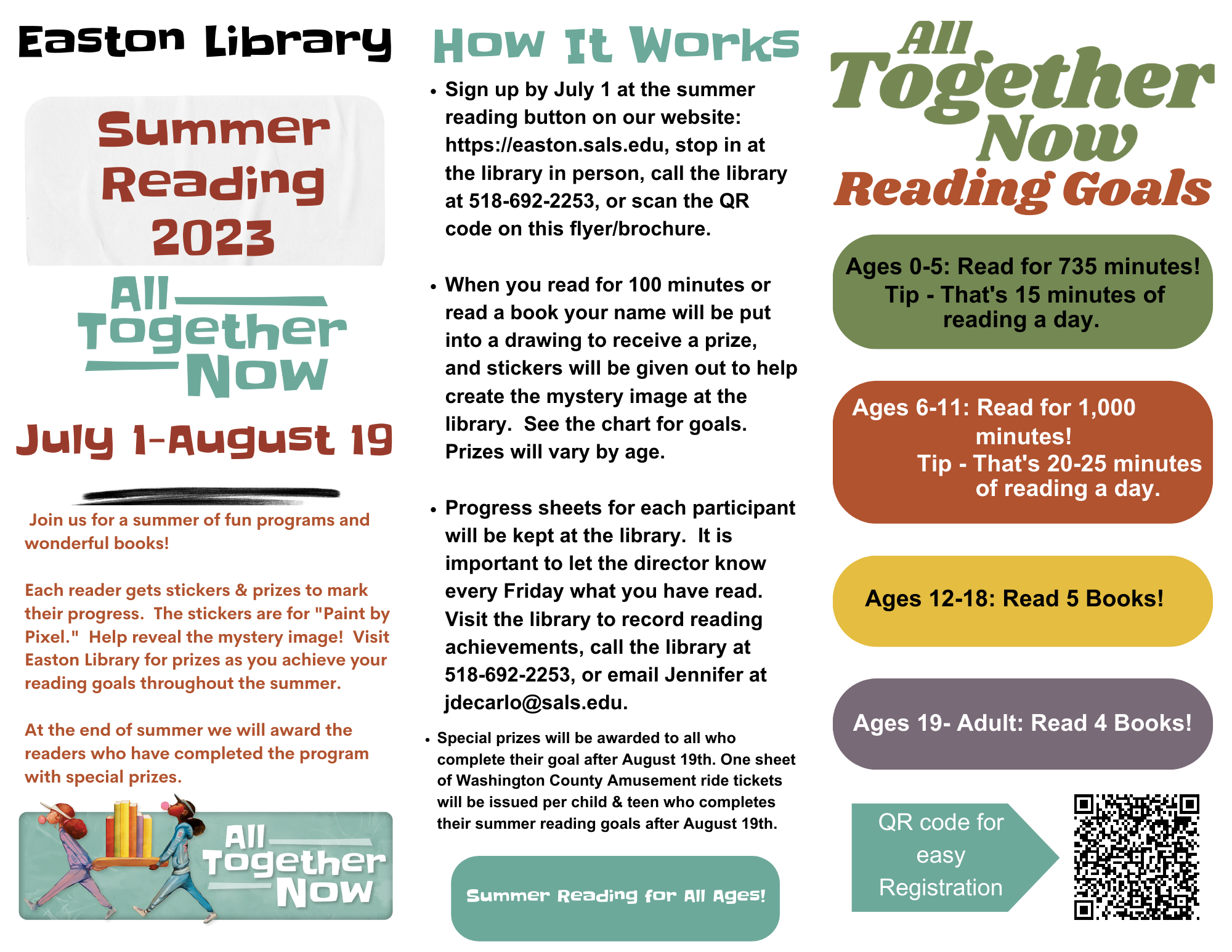 Easton Library – 1074 NYS ROUTE 40 GREENWICH, NY 12834-9518 518-692-2253